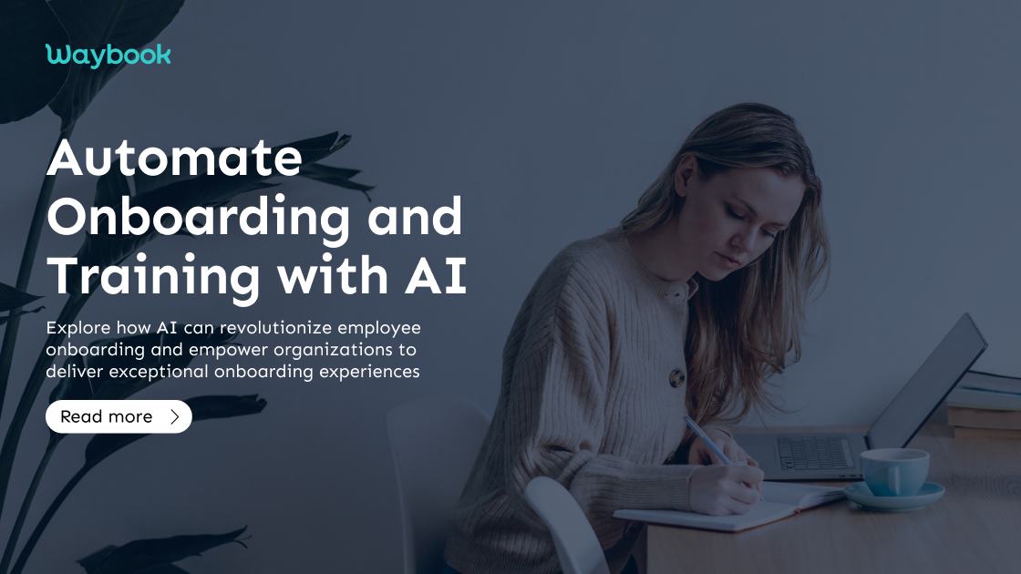 Automating employee training and onboarding with AI | Waybook Blog